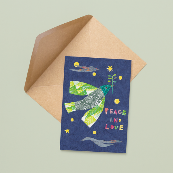 Peace and Love - A6 Greeting Card - Little Rowan Redhead